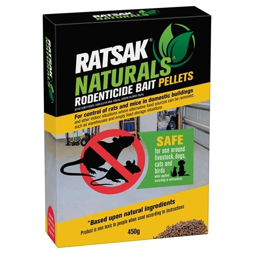 RATSAK Naturals Rodenticide Bait Pellets 224g or 450g | BUY ONLINE ...