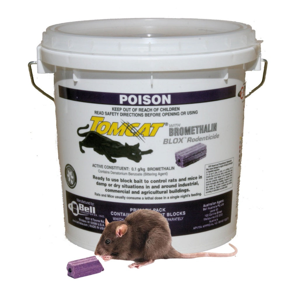 Tomcat Bromethalin Blocks 1.8kg or 8kg Fast Acting | BUY ONLINE – Easy ...
