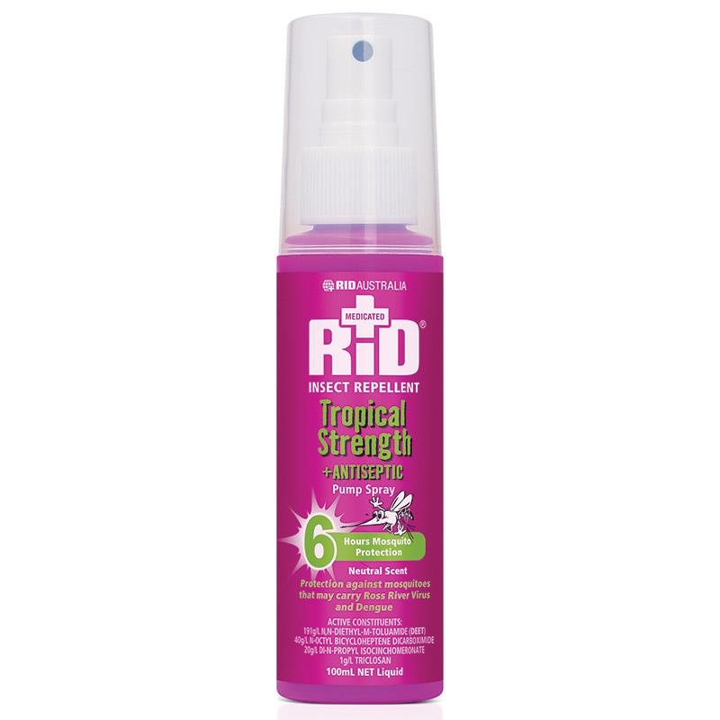 RID Tropical Strength Insect Repellent + Antiseptic Pump Spray | BUY ...