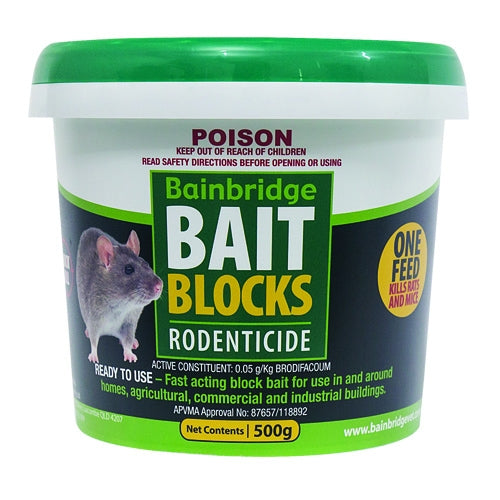 Bainbridge Bait Blocks Brodifacoum Fast Acting | BUY ONLINE – Easy Pest ...