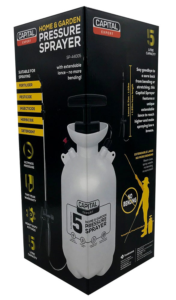 Capital Garden Pressure Sprayer 5 Litre Polycarbonate | BUY ONLINE ...