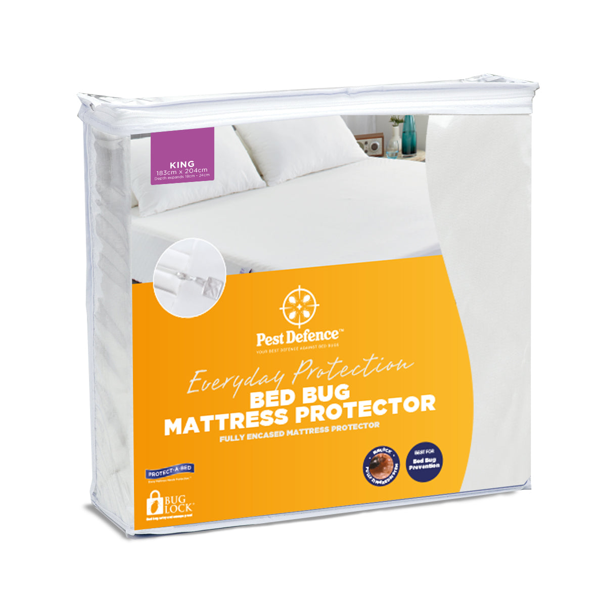 Bed Bug Mattress Protector 24cm | Single Double Queen King | BUY ONLINE ...