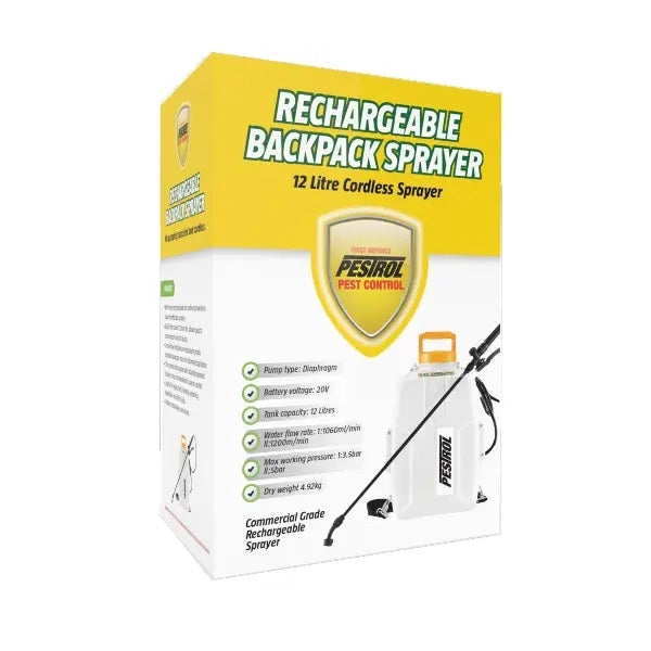 Rechargeable Battery Operated Backpack Sprayer 12L | BUY ONLINE – Easy ...