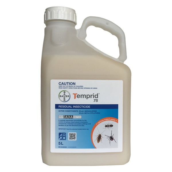 Temprid 75 Residual Insecticide 1 Litre or 5 Litre | BUY ONLINE – Easy Pest Supplies