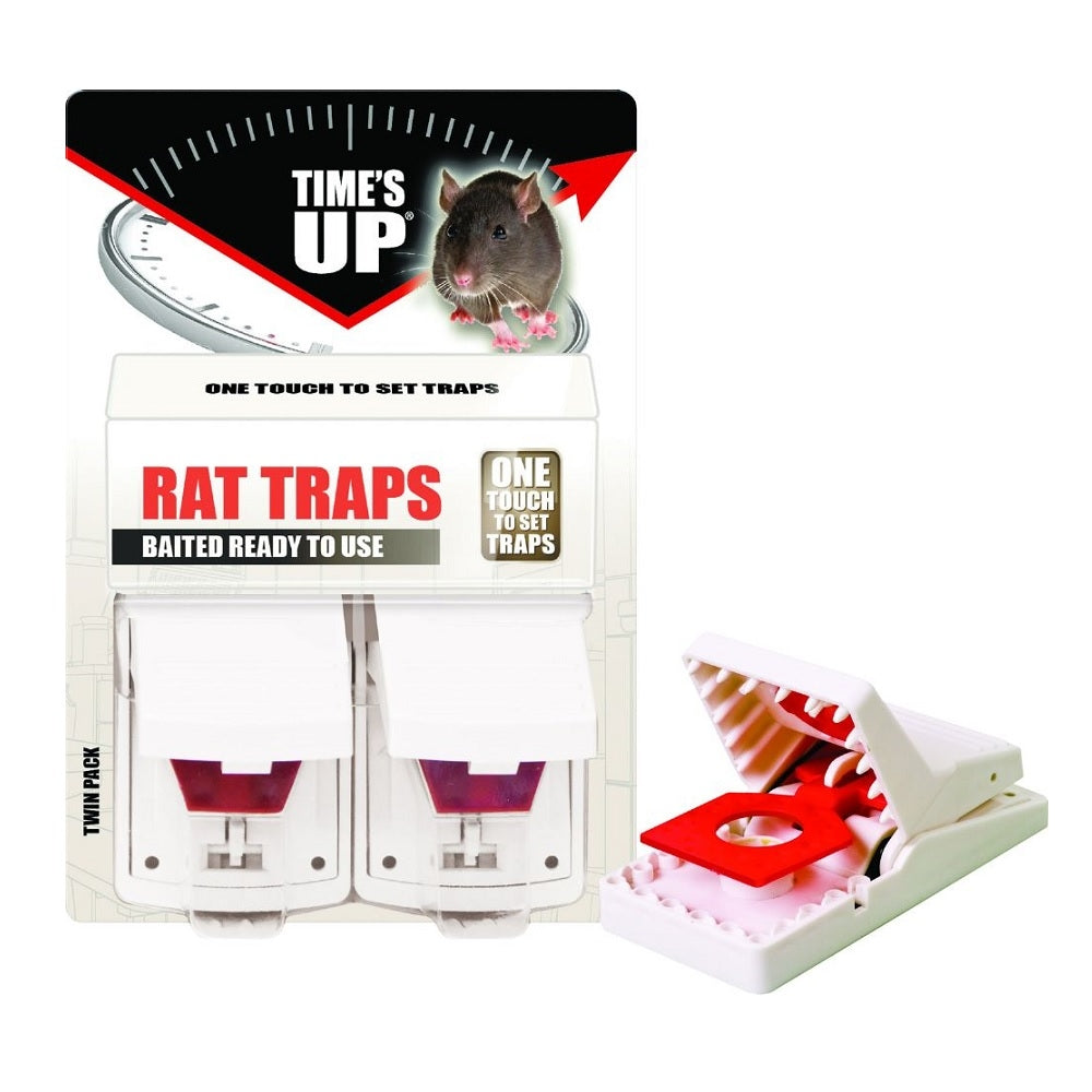 Time's Up Heavy Duty Baited Rat Trap - 2 Pack | BUY ONLINE – Easy Pest ...