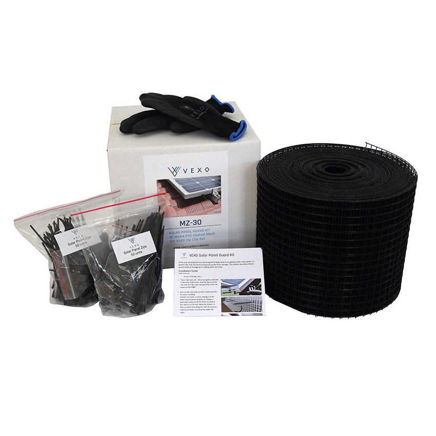 Vexo Solar Panel 30m Kit - Solar Panel Bird Mesh Kit | BUY ONLINE ...
