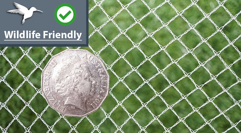 Wildlife Friendly Bird Netting WHITE 5mm x 5mm 55GSM | BUY ONLINE ...